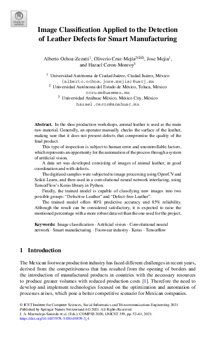 (PDF) Image Classification Applied to the Detection of Leather Defects ...