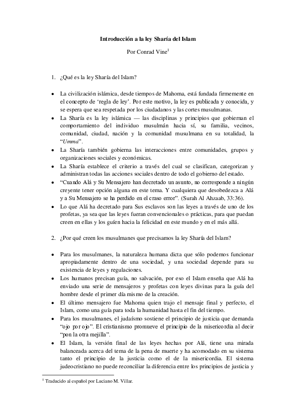 (PDF) Introducción a la Ley Sharía del Islam