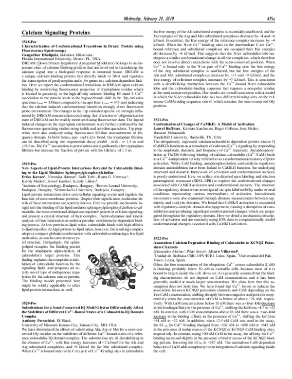 (PDF) Anomalous Calcium Dependent Binding of Calmodulin to KCNQ2 ...