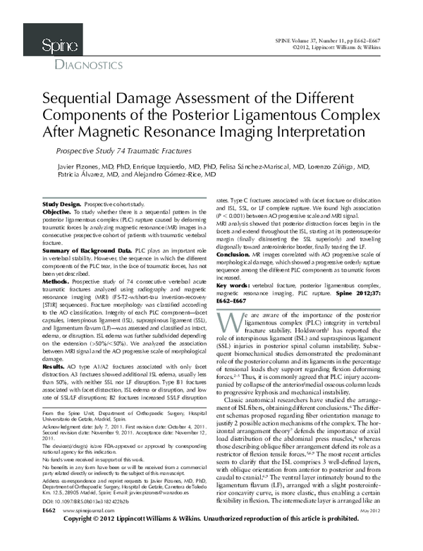 (PDF) Sequential Damage Assessment Of The Different Components Of The ...