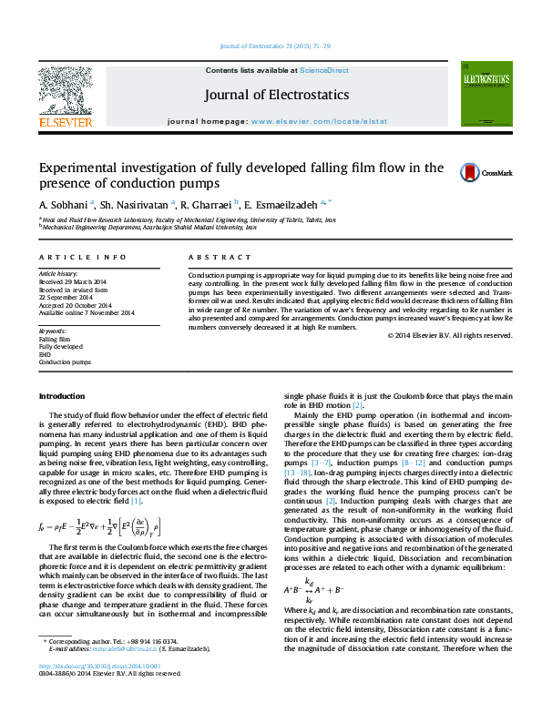 (PDF) Experimental investigation of fully developed falling film flow ...