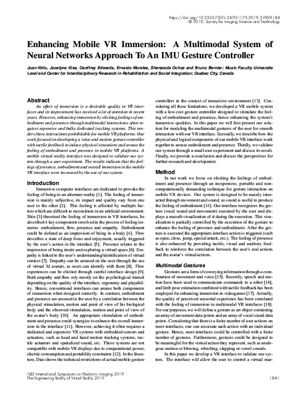 (PDF) Enhancing Mobile VR Immersion: A Multimodal System of Neural ...