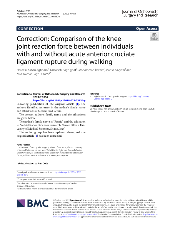 (PDF) Correction: Comparison of the knee joint reaction force between ...