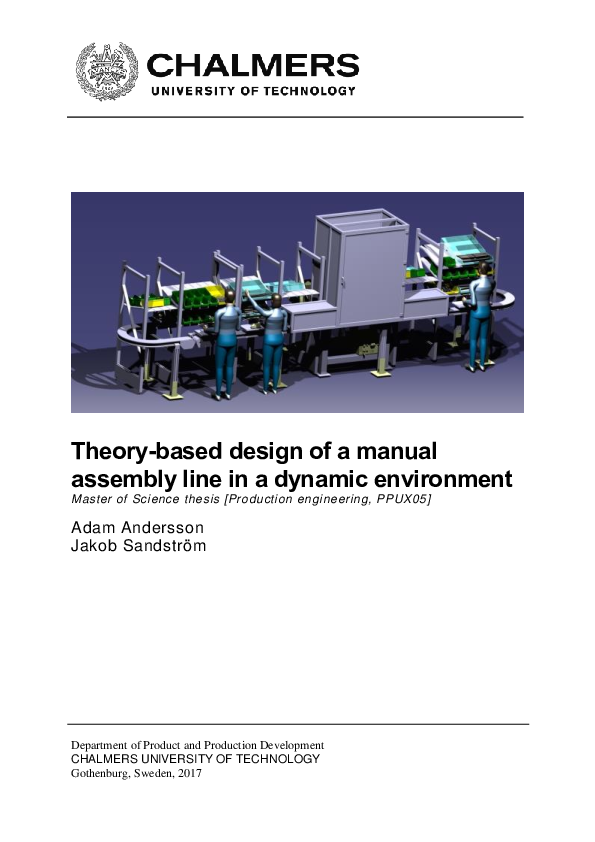 (PDF) Theory-based design of a manual assembly line in a dynamic environment