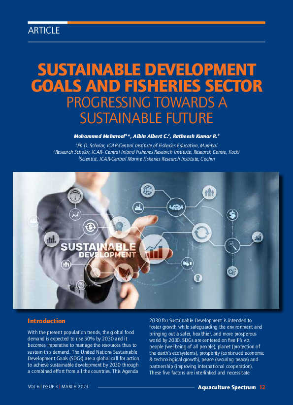 (PDF) Sustainable Development Goals and Fisheries Sector: Progressing ...