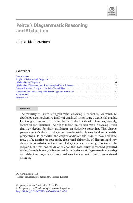 (PDF) Peirce's Diagrammatic Reasoning and Abduction