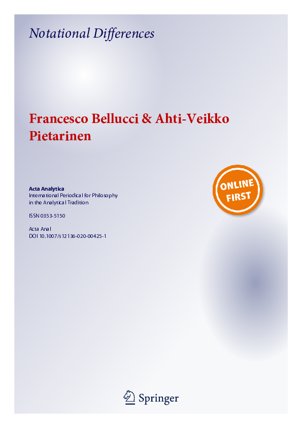 (PDF) Notational Differences