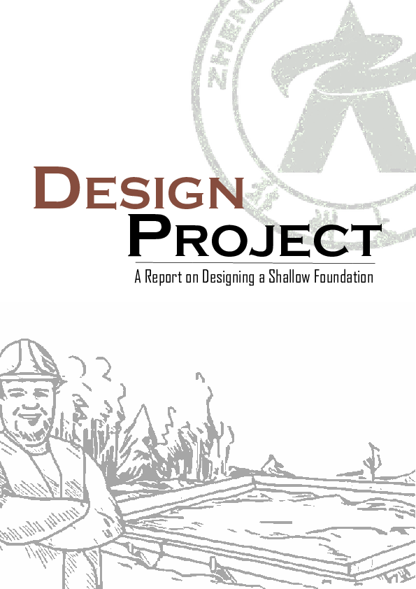 (PDF) Design Project for Foundation Engineering