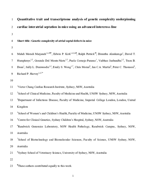 (PDF) Quantitative trait and transcriptome analysis of genetic ...