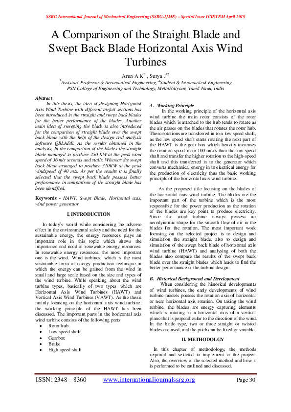 (PDF) A Comparison of the Straight Blade and Swept Back Blade ...