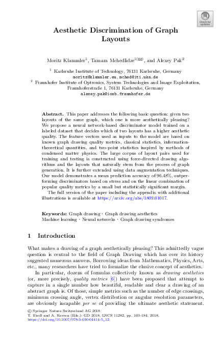 (PDF) Aesthetic Discrimination of Graph Layouts | Alexey Pak - Academia.edu