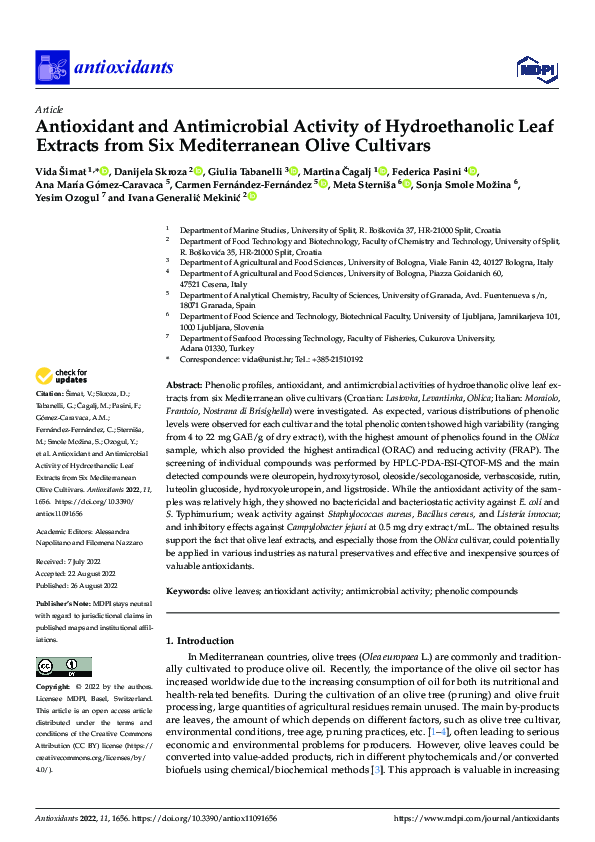 (PDF) Antioxidant and Antimicrobial Activity of Hydroethanolic Leaf ...
