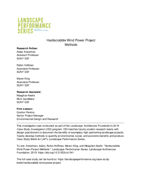 (PDF) Hardscrabble Wind Power Project