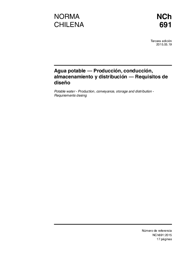 (PDF) NCh 691 2015 AP Conduccion regulacion y distribucion