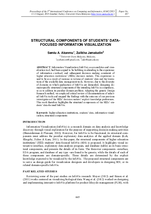 (PDF) Structural components of students' data-focused information visualization