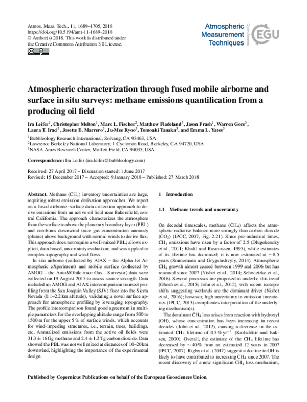 (PDF) Atmospheric characterization through fused mobile airborne and surface in situ surveys ...