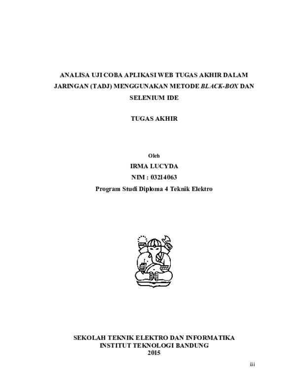 (PDF) Analisa uji coba aplikasi web Tugas Akhir Dalam Jaringan (TADJ ...