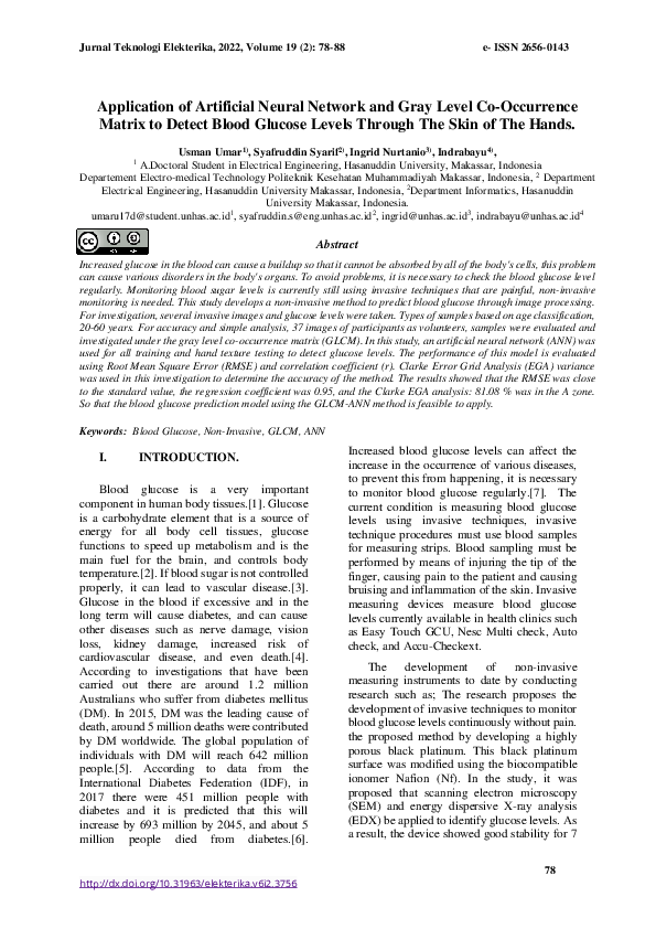(PDF) Application of Artificial Neural Network and Gray Level Co-occurrence Matrix to detect ...
