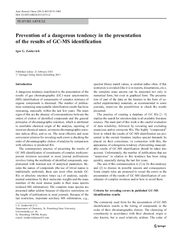 (PDF) Prevention of a dangerous tendency in the presentation of the ...