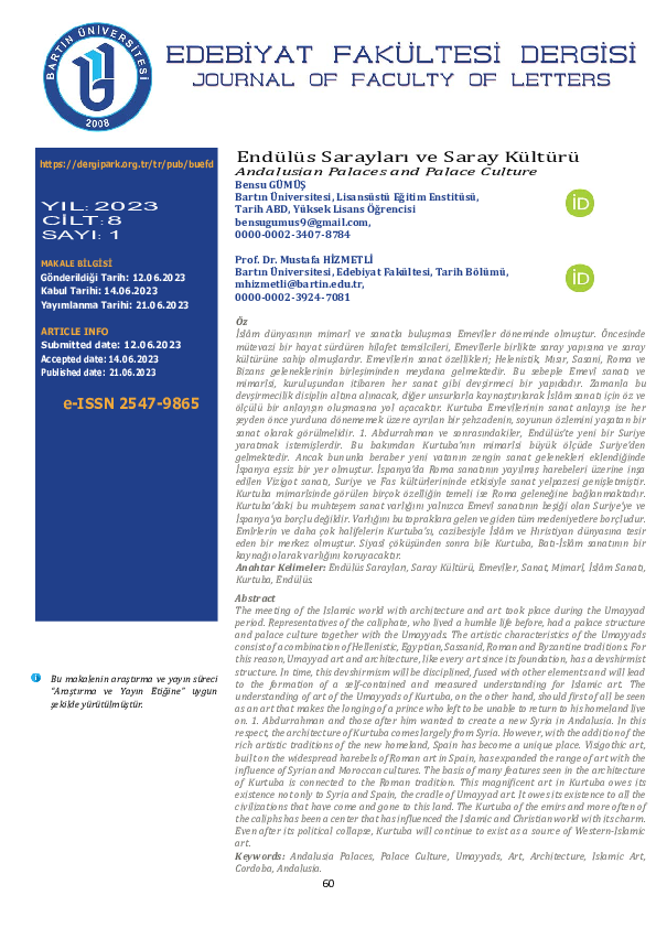 (PDF) Endulus Sarayları ve Saray Kulturu