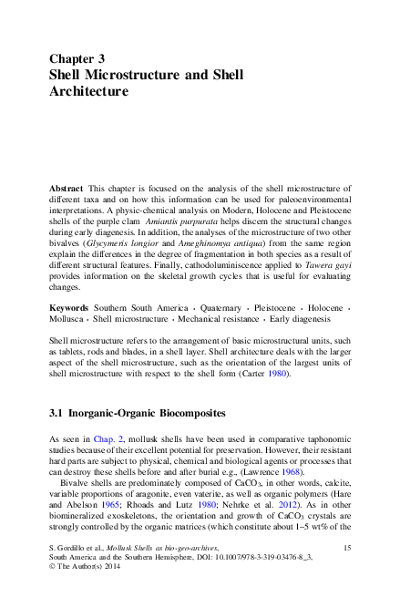 (PDF) Shell Microstructure and Shell Architecture