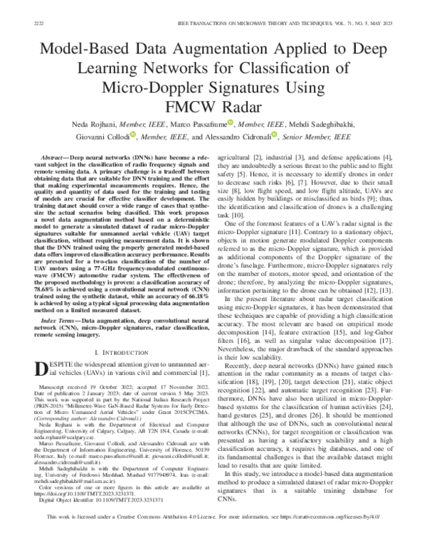 Pdf Model Based Data Augmentation Applied To Deep Learning Networks