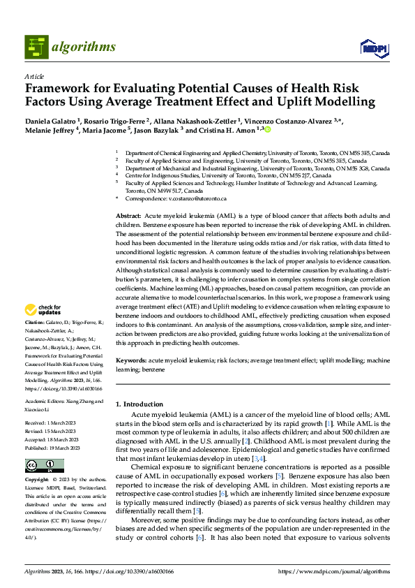 (PDF) Framework for Evaluating Potential Causes of Health Risk Factors ...