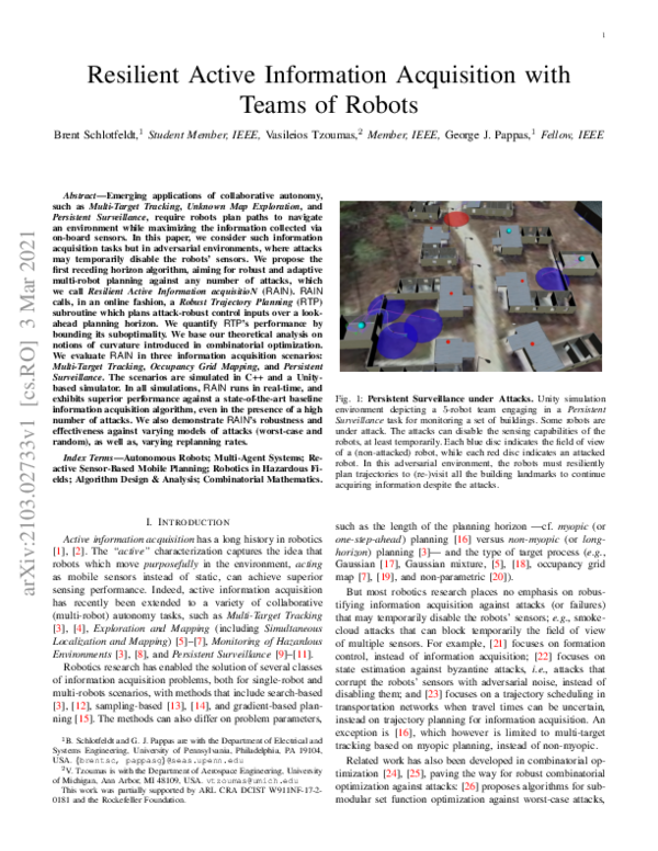 (PDF) Resilient Active Information Acquisition With Teams of Robots