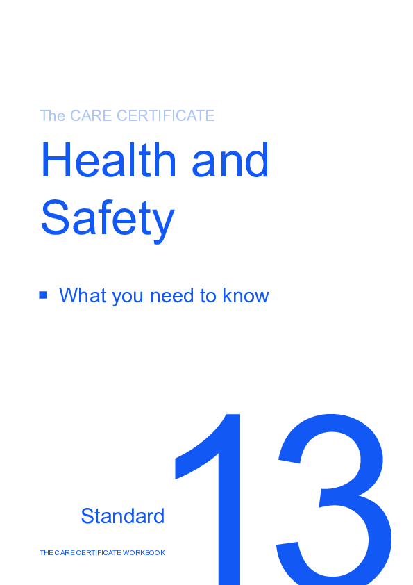 (PDF) THE CARE CERTIFICATE WORKBOOK Health and