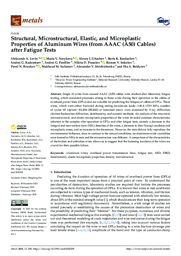 (PDF) Structural, Microstructural, Elastic, and Microplastic Properties ...