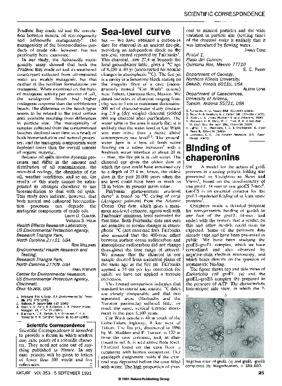 (PDF) Sea-level curve