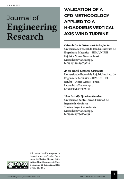 (PDF) VALIDATION OF A CFD METHODOLOGY APPLIED TO A H-DARRIEUS VERTICAL AXIS WIND TURBINE (Atena ...