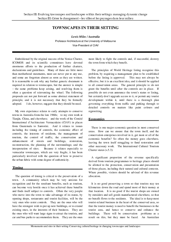 (PDF) Townscapes in their setting