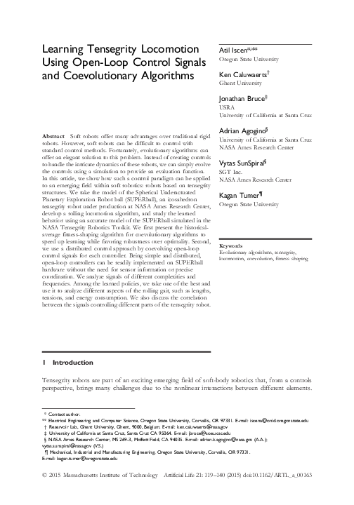 (PDF) Learning Tensegrity Locomotion Using Open-Loop Control Signals ...