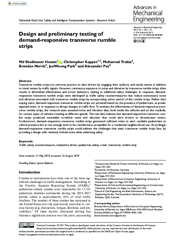 (PDF) Design and preliminary testing of demand-responsive transverse ...