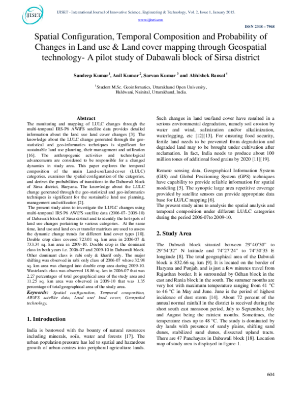 (PDF) Spatial Configuration, Temporal Composition and Probability of ...