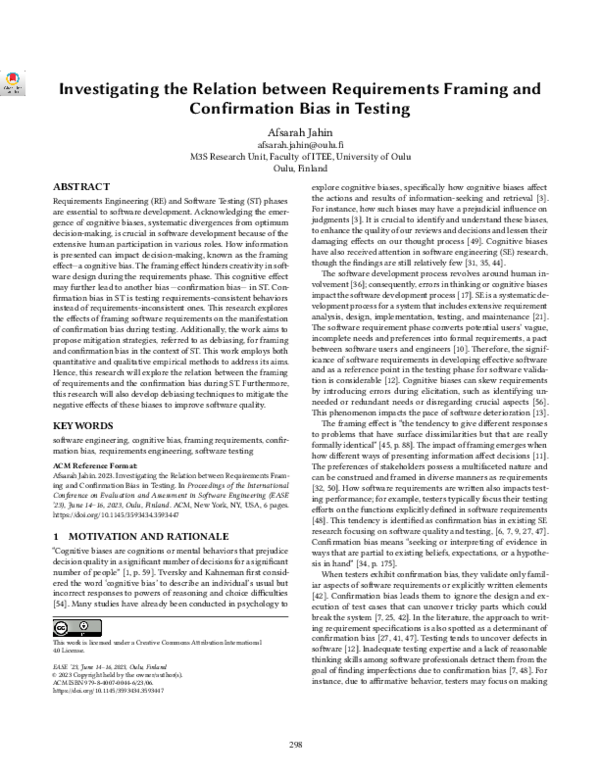 (PDF) Investigating the Relation between Requirements Framing and ...