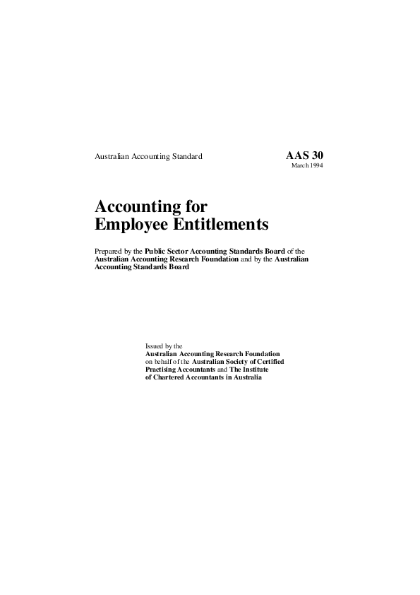(PDF) Accounting for Employee Entitlements