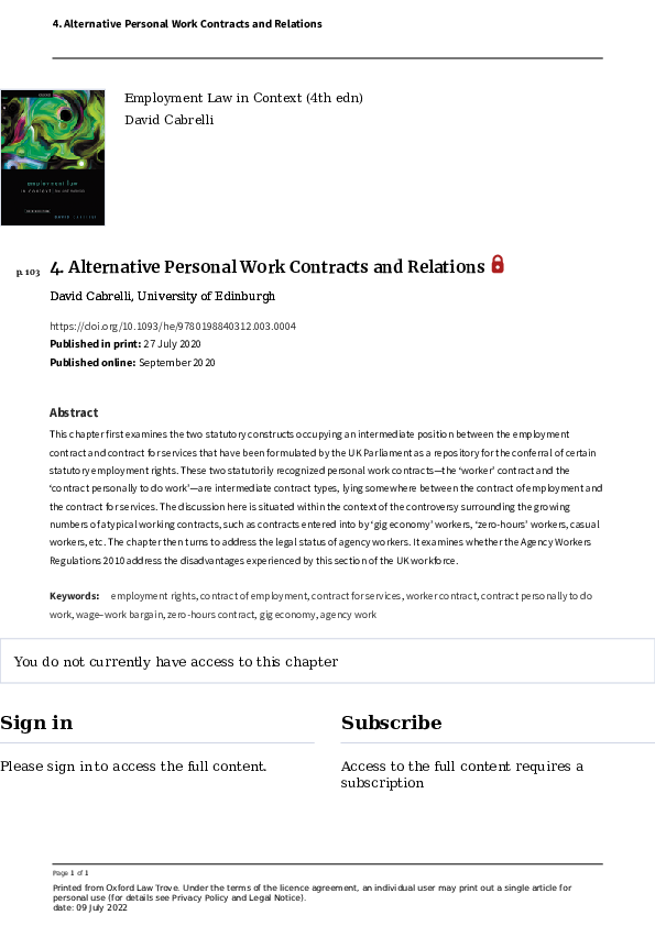 (PDF) 4. Alternative Personal Work Contracts and Relations