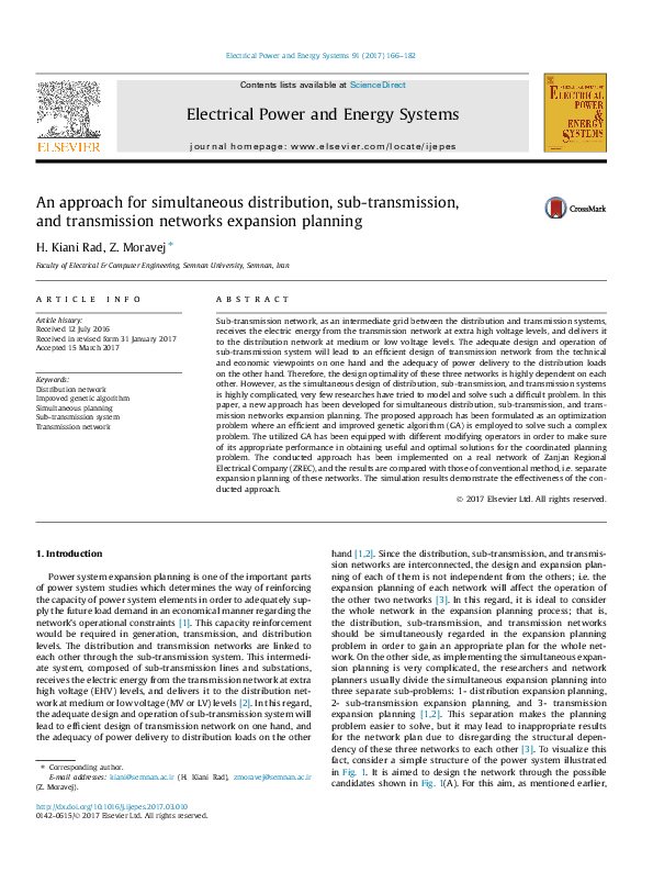 (PDF) An approach for simultaneous distribution, sub-transmission, and ...