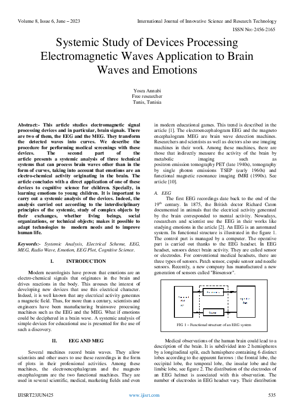 (PDF) Systemic Study of Devices Processing Electromagnetic Waves ...