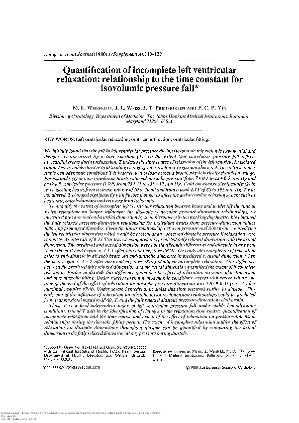 (PDF) Quantification of incomplete left ventricular relaxation ...