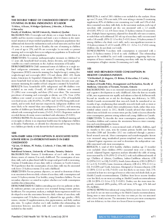 (PDF) 99: The Double Threat of Childhood Obesity and Stunting in Rural ...