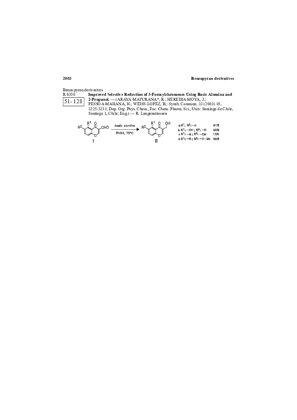 (PDF) Improved Selective Reduction of 3-Formylchromones Using Basic ...