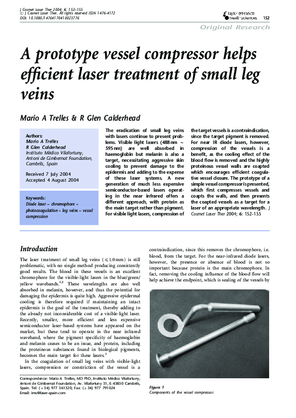 (PDF) A prototype vessel compressor helps efficient laser treatment of ...