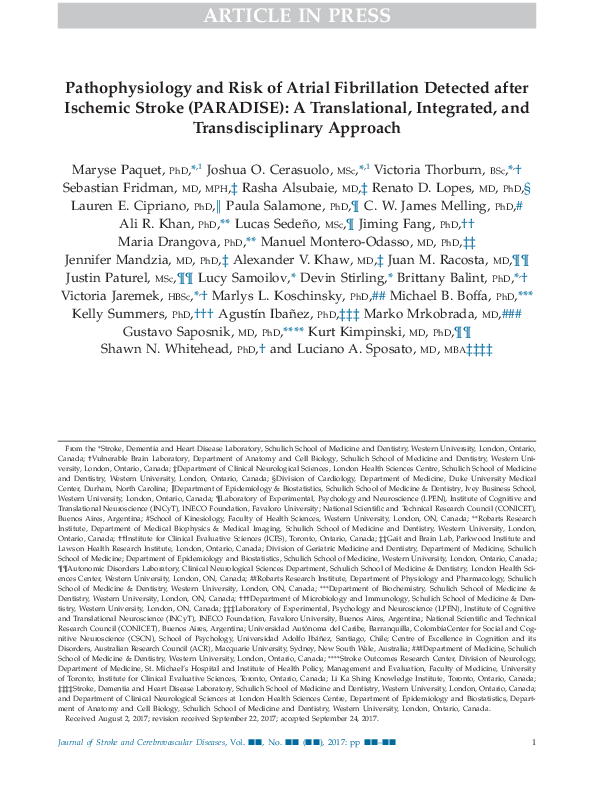 (PDF) Pathophysiology and Risk of Atrial Fibrillation Detected after ...