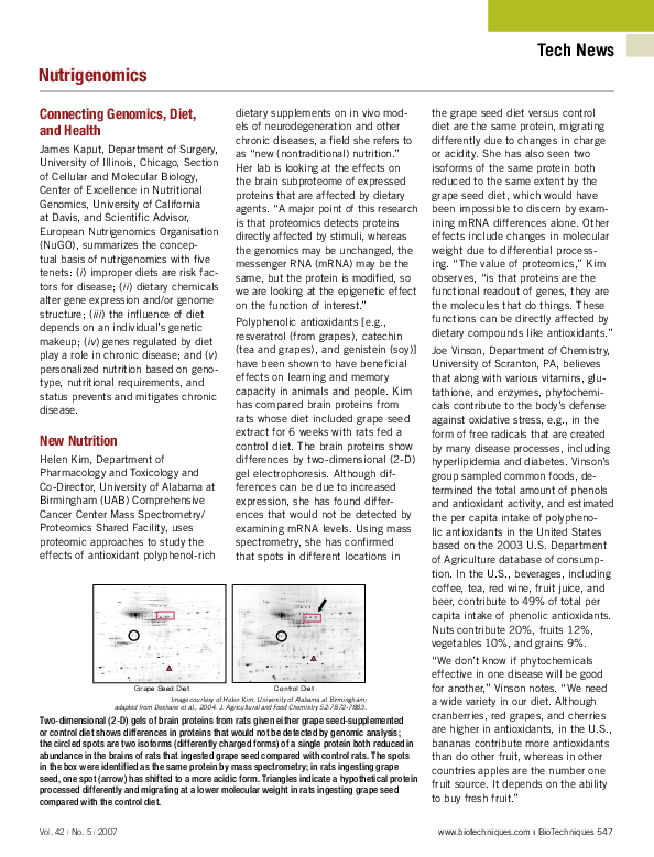 (PDF) Nutrigenomics
