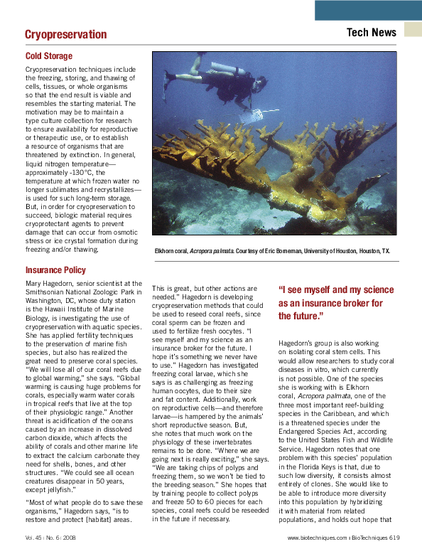 (PDF) Cryopreservation