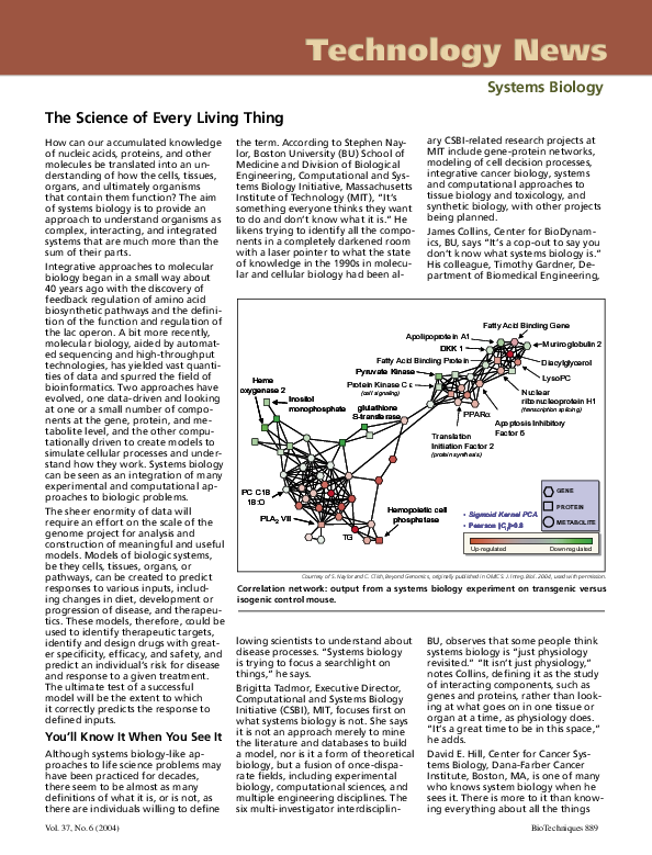 (PDF) Systems Biology
