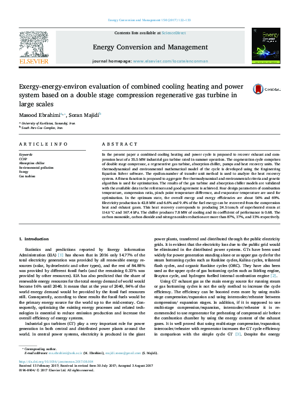 (PDF) Exergy-energy-environ evaluation of combined cooling heating and ...